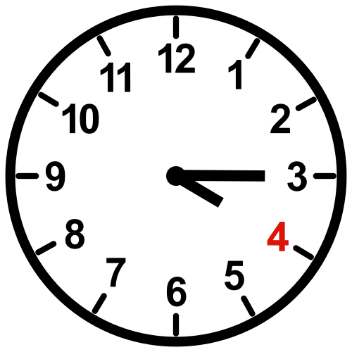Quarter Past Four In ARASAAC Global Symbols
