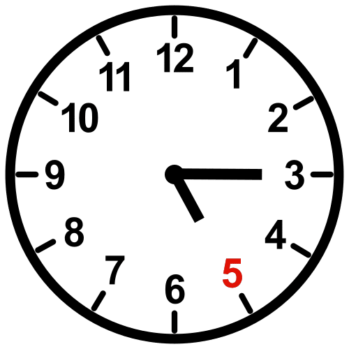 Quarter Past Five In ARASAAC Global Symbols